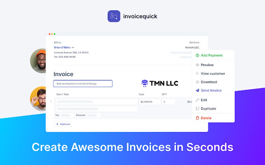 Invoice Quick for Google Chrome - Extension Download