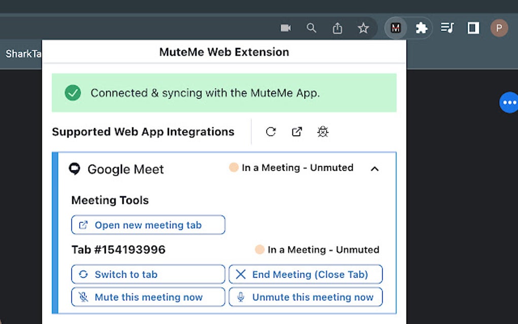 MuteMe Chrome extension para Google Chrome - Extensão Download