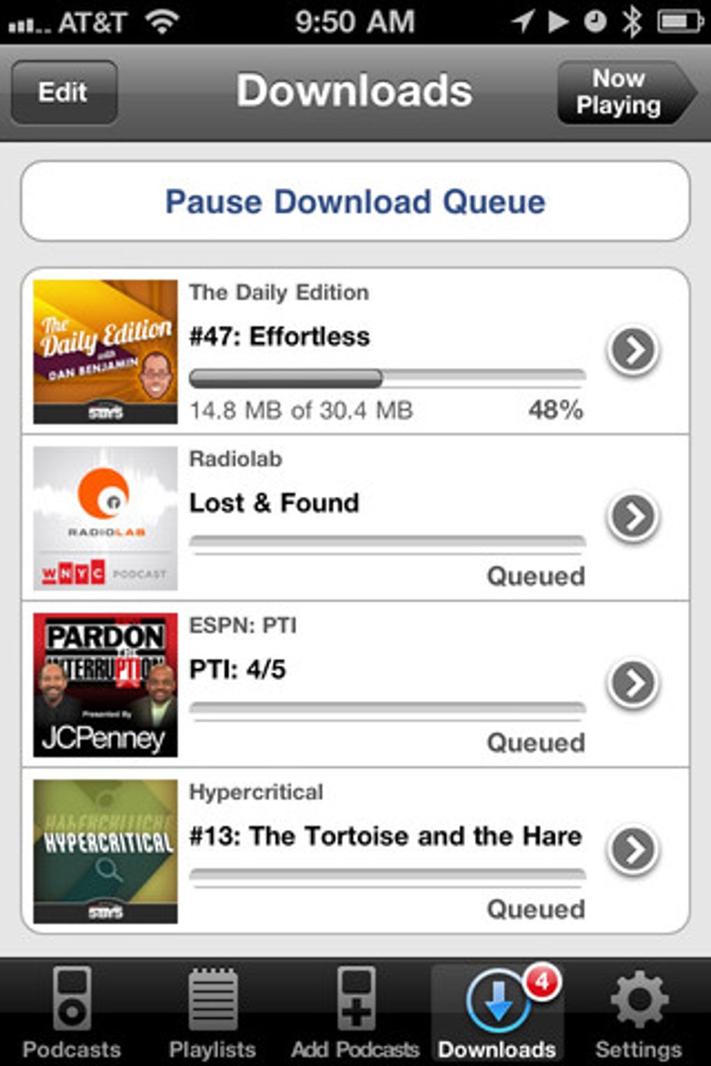 Downcast para iPhone - Descargar