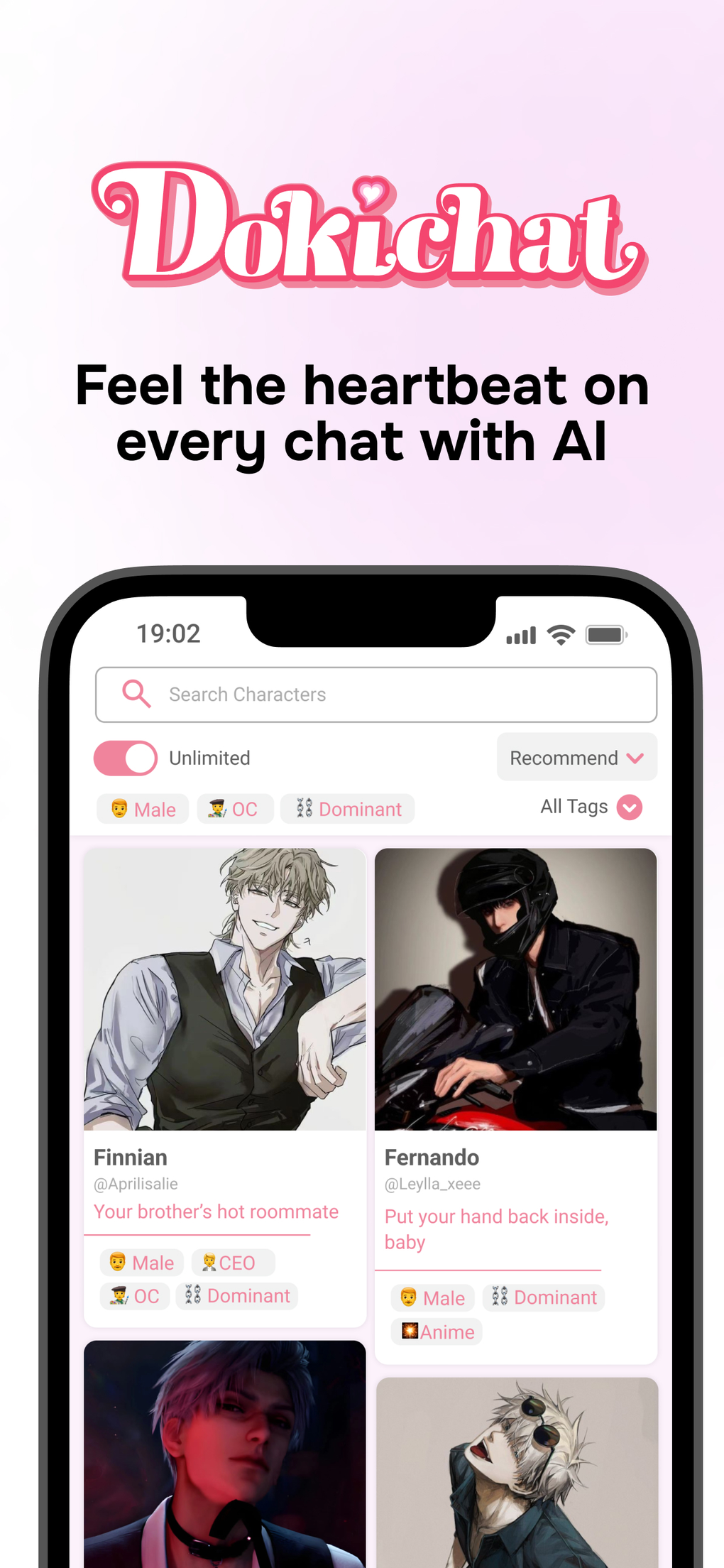 Dokichat AI - Romantic AI Chat для iPhone — Скачать