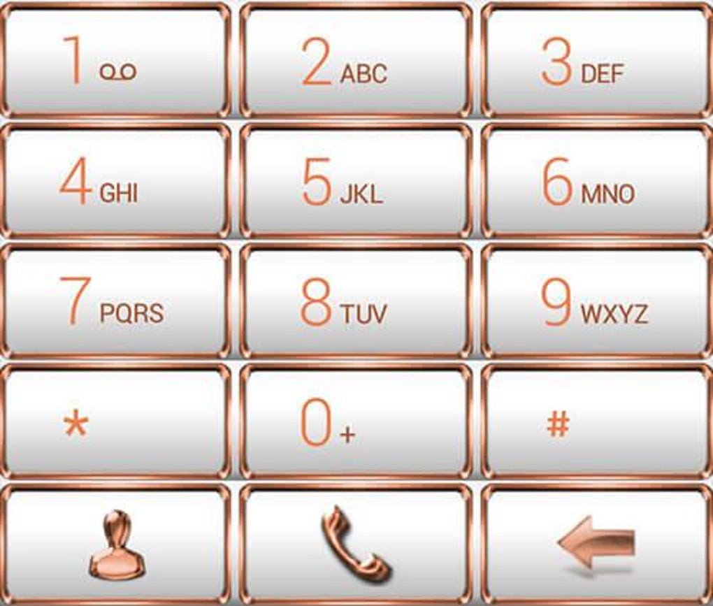 Dialer Theme FrameWhite Bronze APK for Android - Download