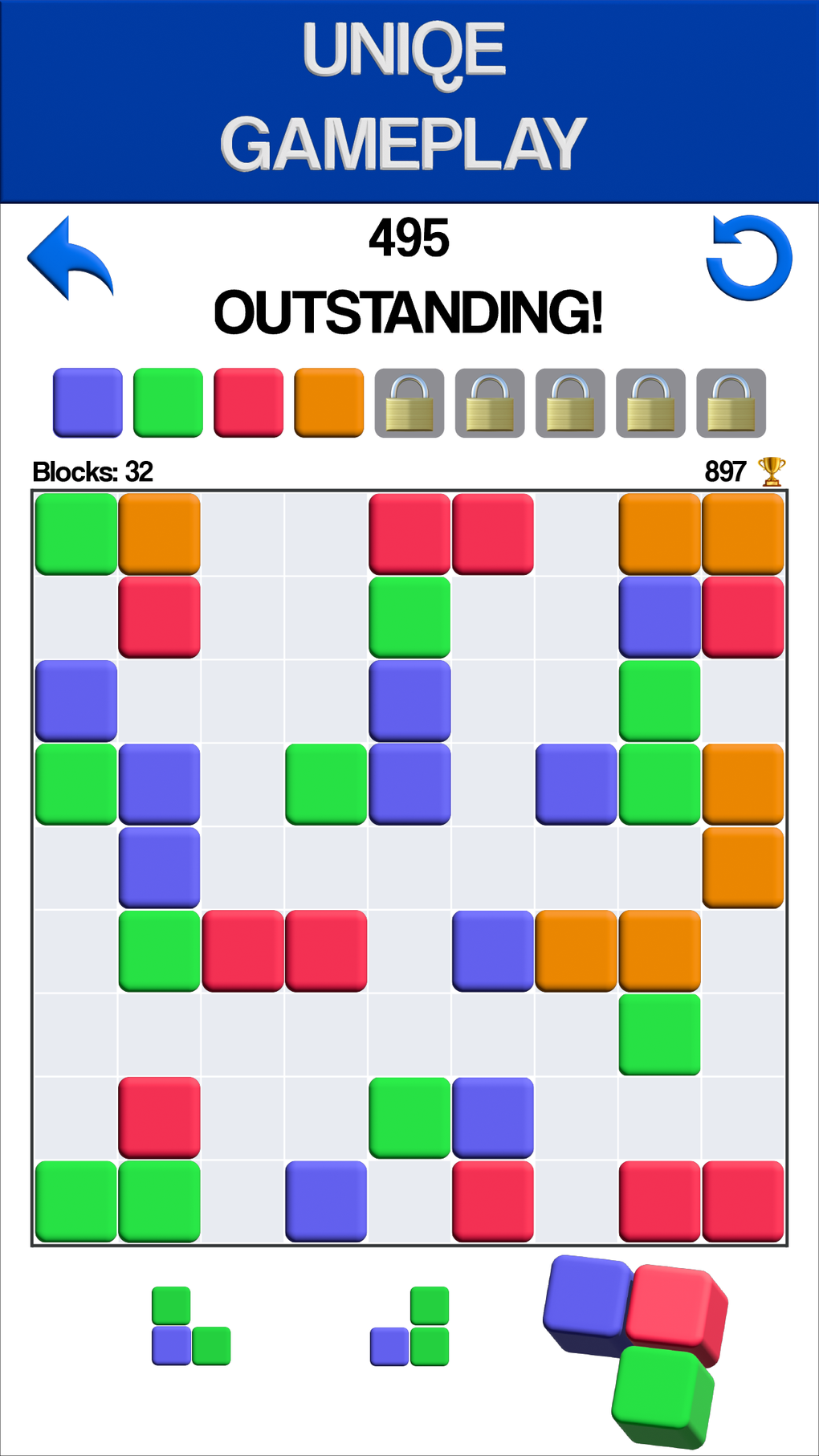 Color Blocks Wooduko for iPhone - Download