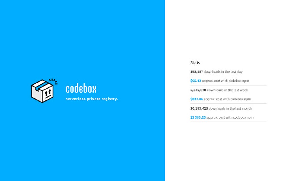 Codebox Cost Explorer pour Google Chrome - Extension Télécharger