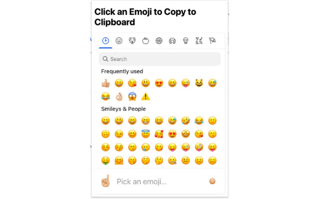 Emoji Picker cho Google Chrome - Tiện ích mở rộng Tải về