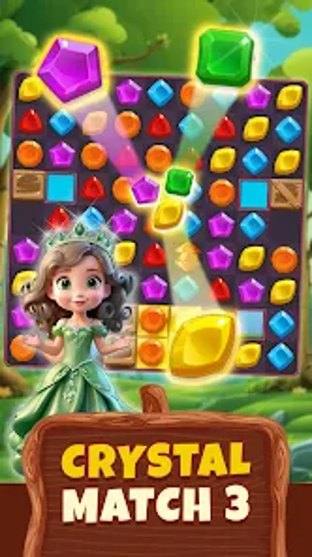 Android 용 Crystal Match - Game - 다운로드