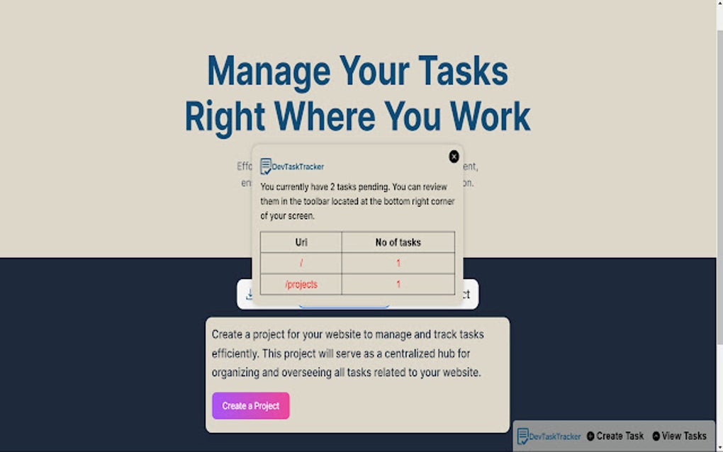 Dev Task Tracker Extension para Google Chrome - Extensión Descargar