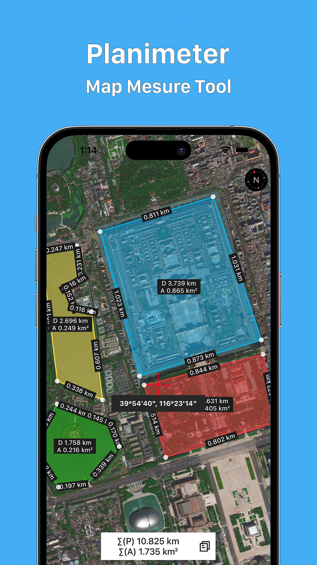 Planimeter: Map Measure for iPhone - Download