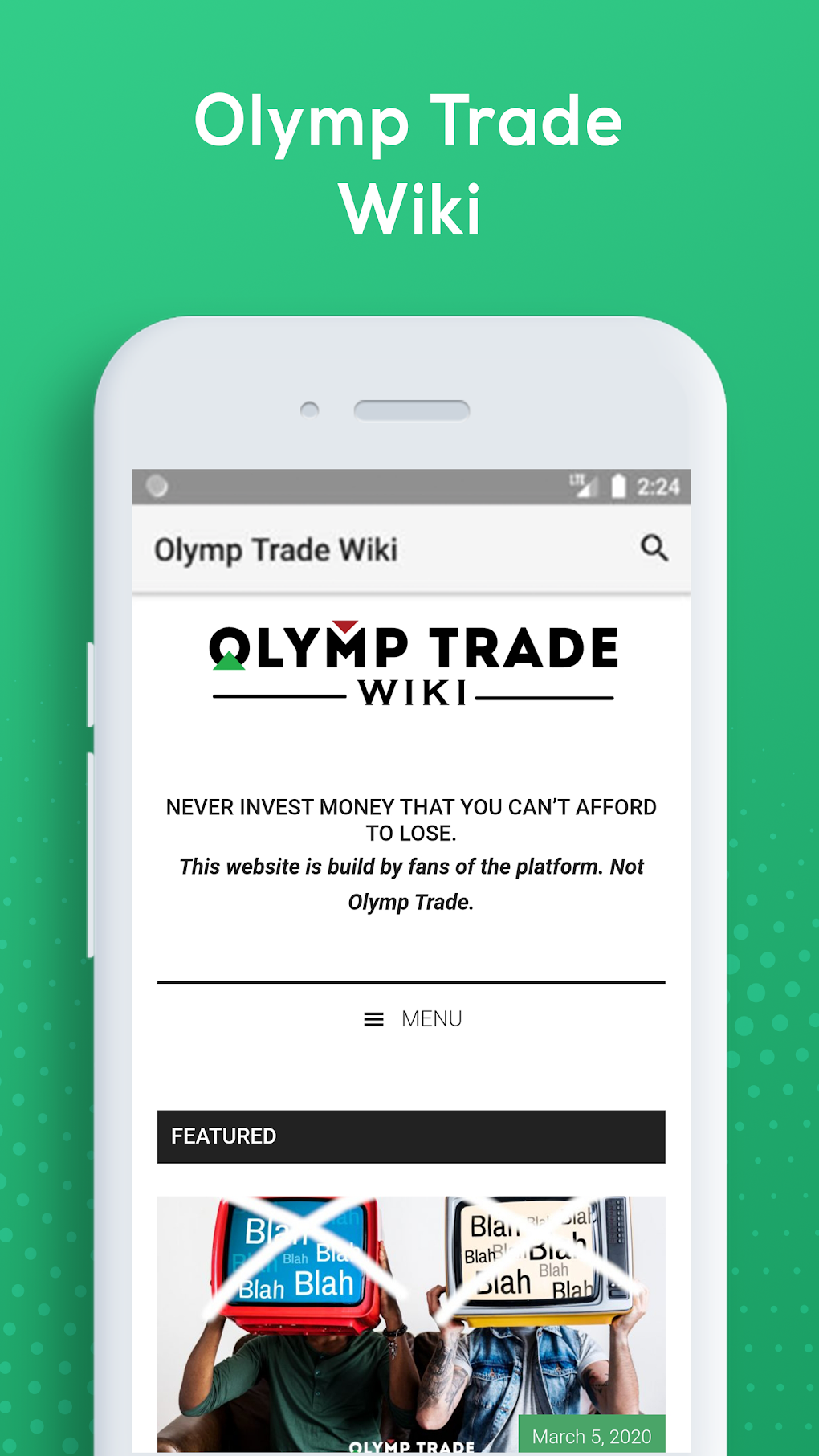 Wiki - Olymp Trade Strategies platform guide for Android - Download