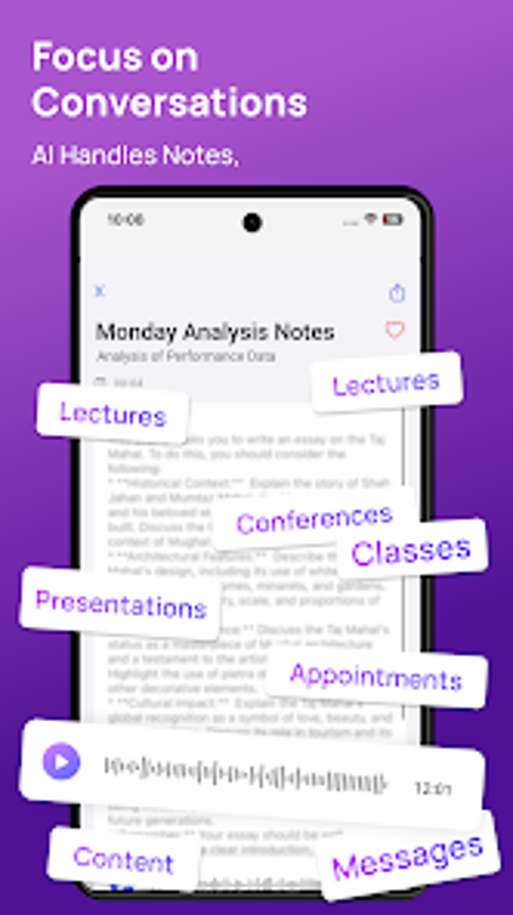 Flow AI Transcribe Voice Notes สำหรับ Android - ดาวน์โหลด