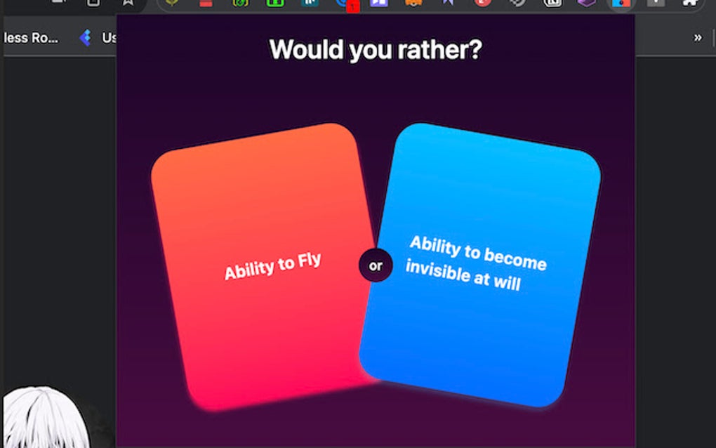 Would You Rather - Pro per Google Chrome - Estensione Download