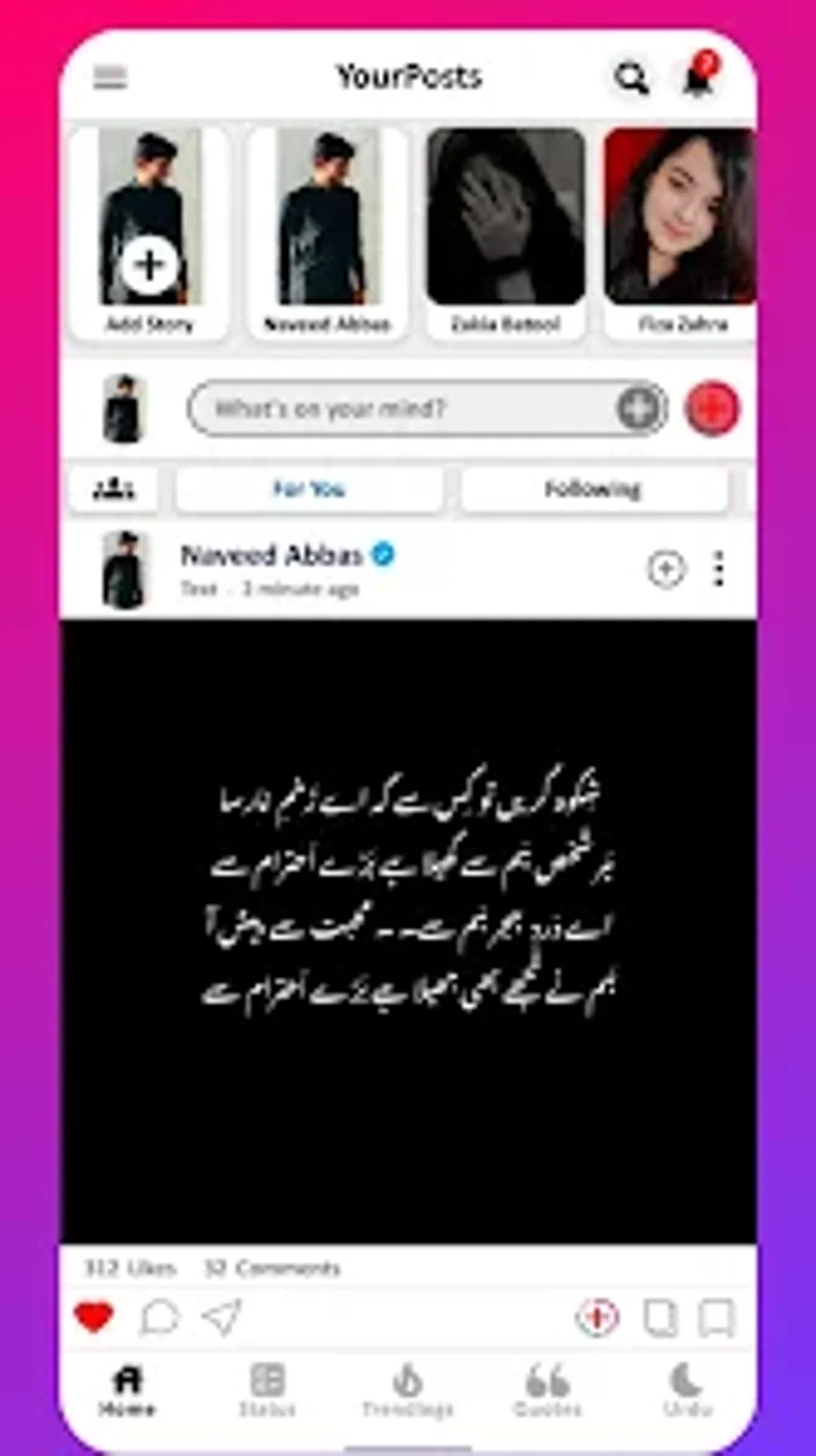 YourPosts Urdu Status Poetry Voor Android Download