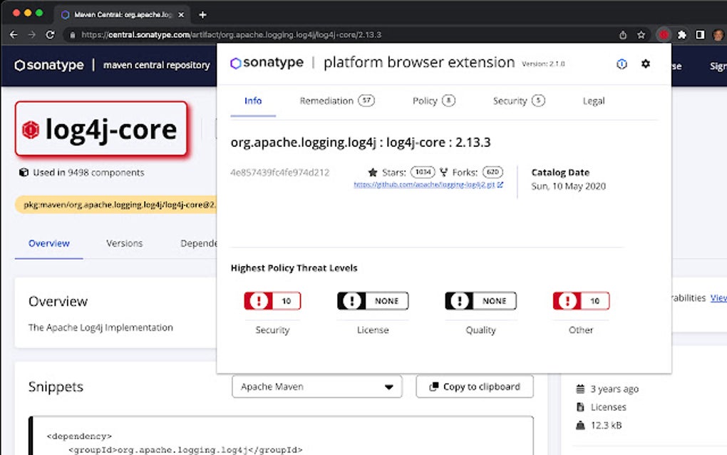 Sonatype Platform Browser Extension for Google Chrome - Extension Download