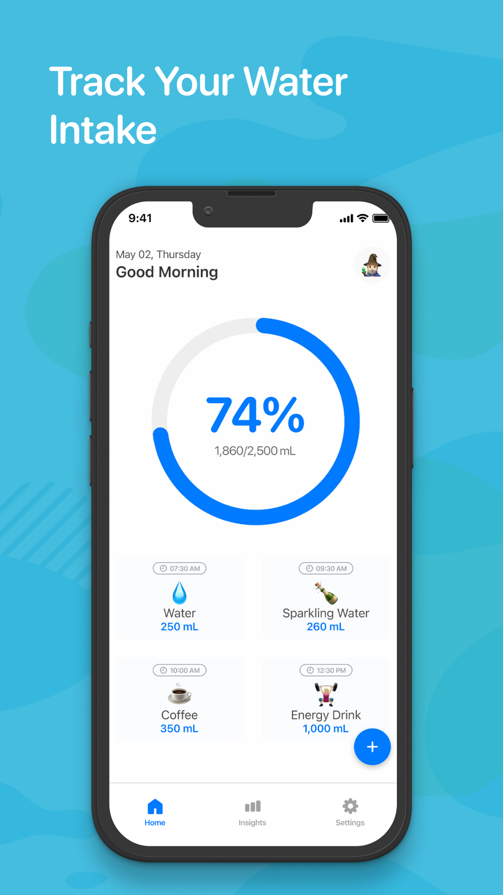 Daily Water Tracker App. para iPhone - Descargar