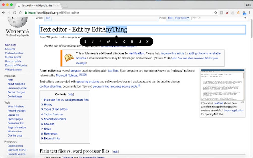 EditAnyThing for Google Chrome - Extension Download