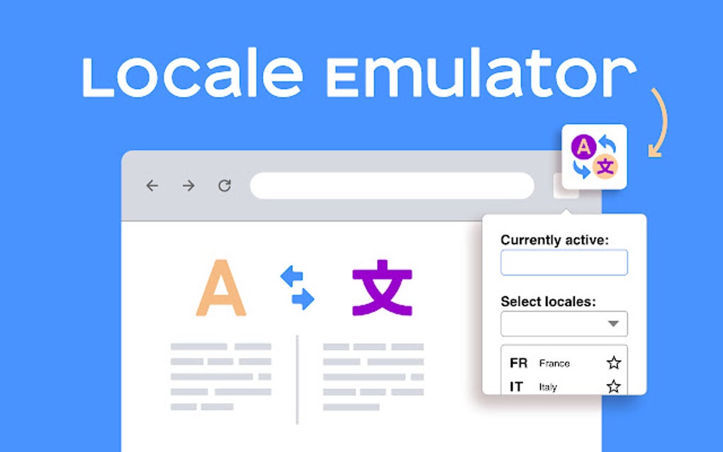 Locale Emulator for Google Chrome - Extension Download