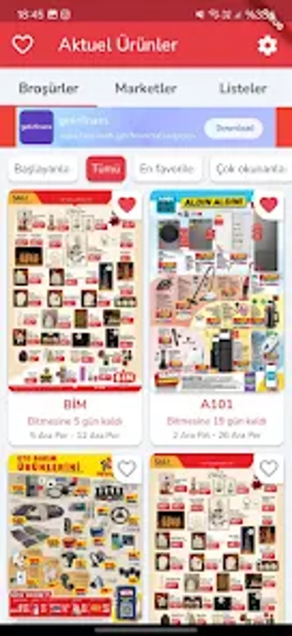 Aktüel Ürünler - BİM A101 ŞOK para Android - Descargar