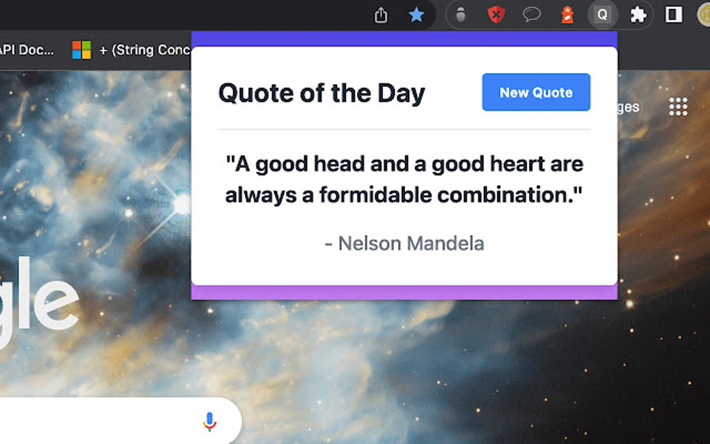 Quote of the Day para Google Chrome - Extensión Descargar