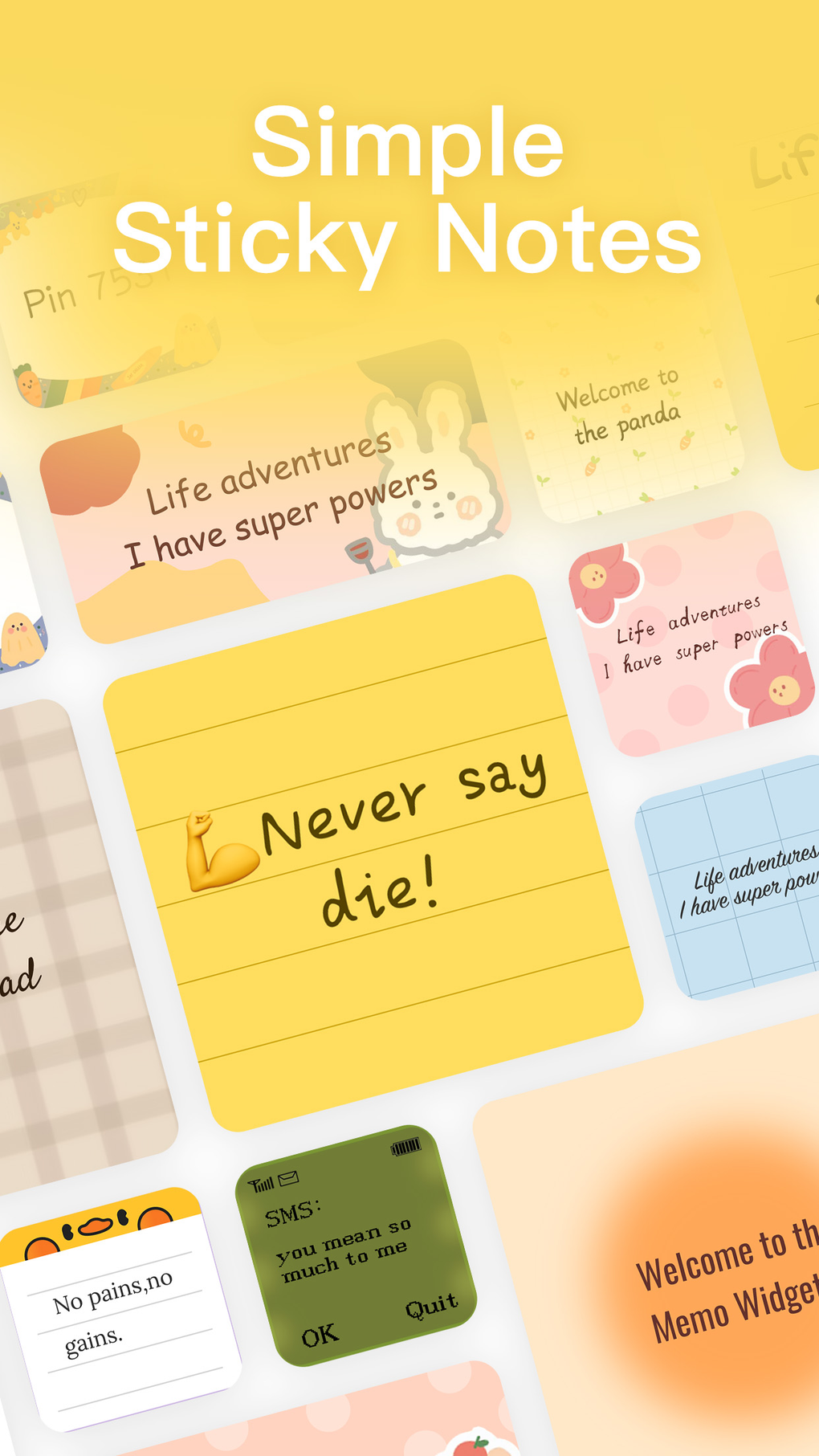 Sticky Notes: Cute Memo Widget para iPhone - Descargar