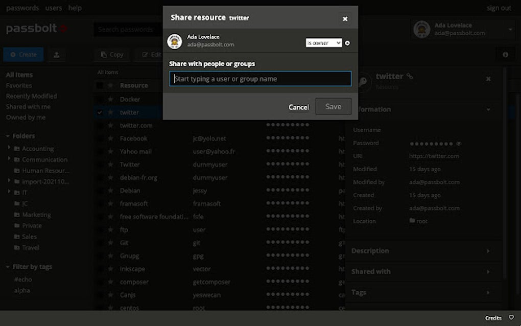 Passbolt - Open source password manager para Google Chrome - Extensión Descargar