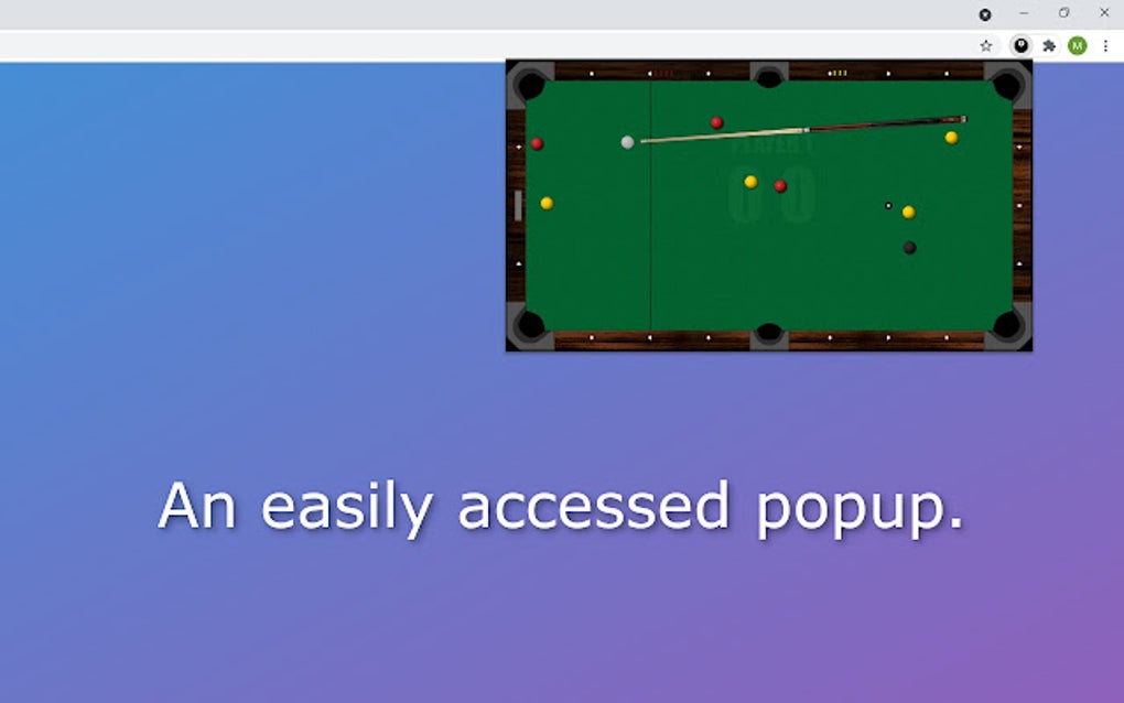 8-Ball Pool Google Chrome 용 - 확장 프로그램 다운로드