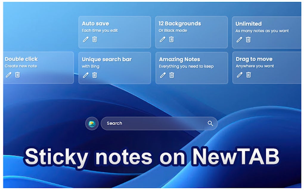 NewTab Notes para Google Chrome - Extensión Descargar
