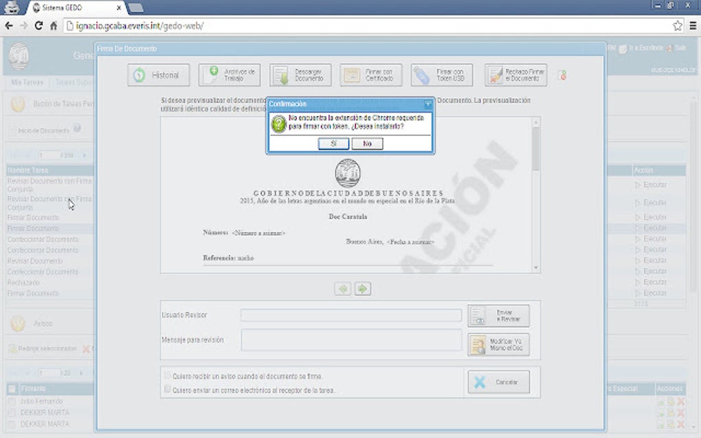 Firma con token para Google Chrome - Extensión Descargar