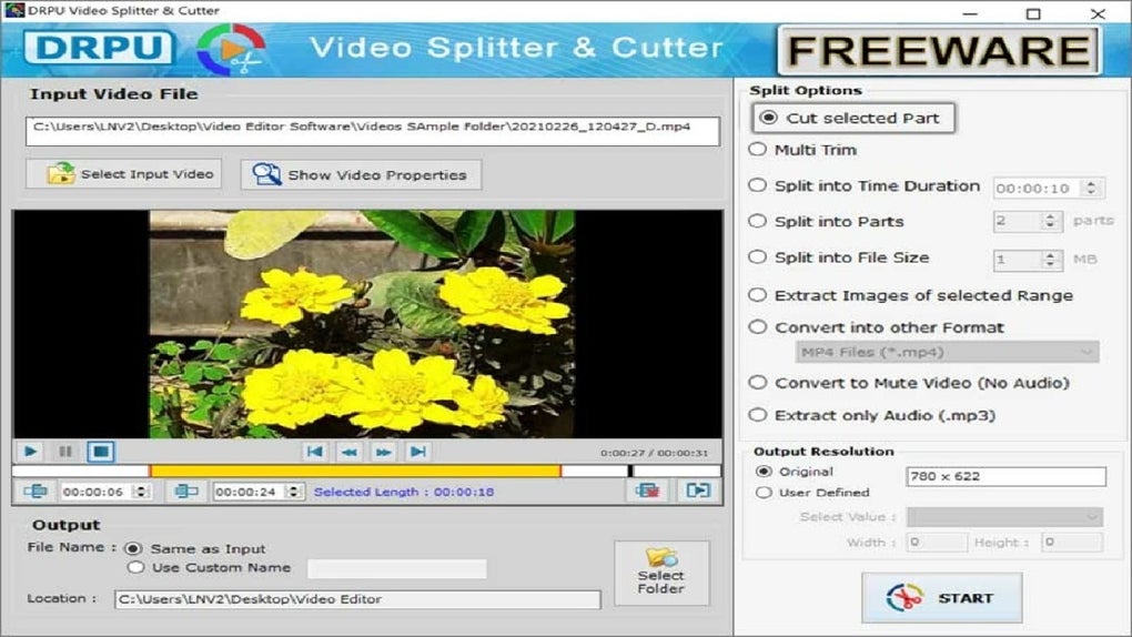 Video Splitter Software - Download