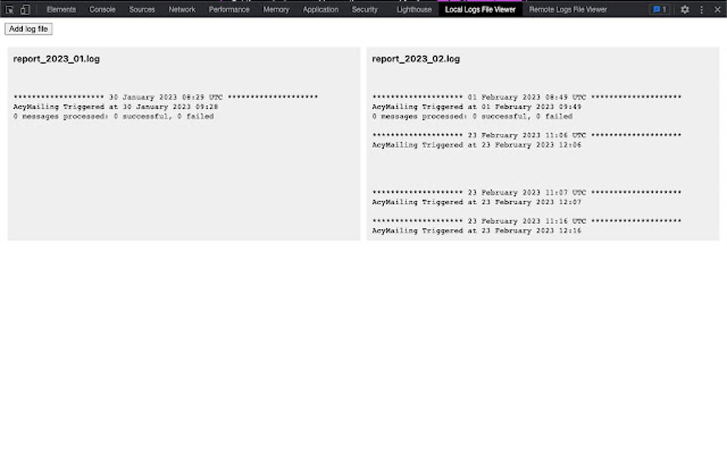 View log files for Google Chrome - Extension Download