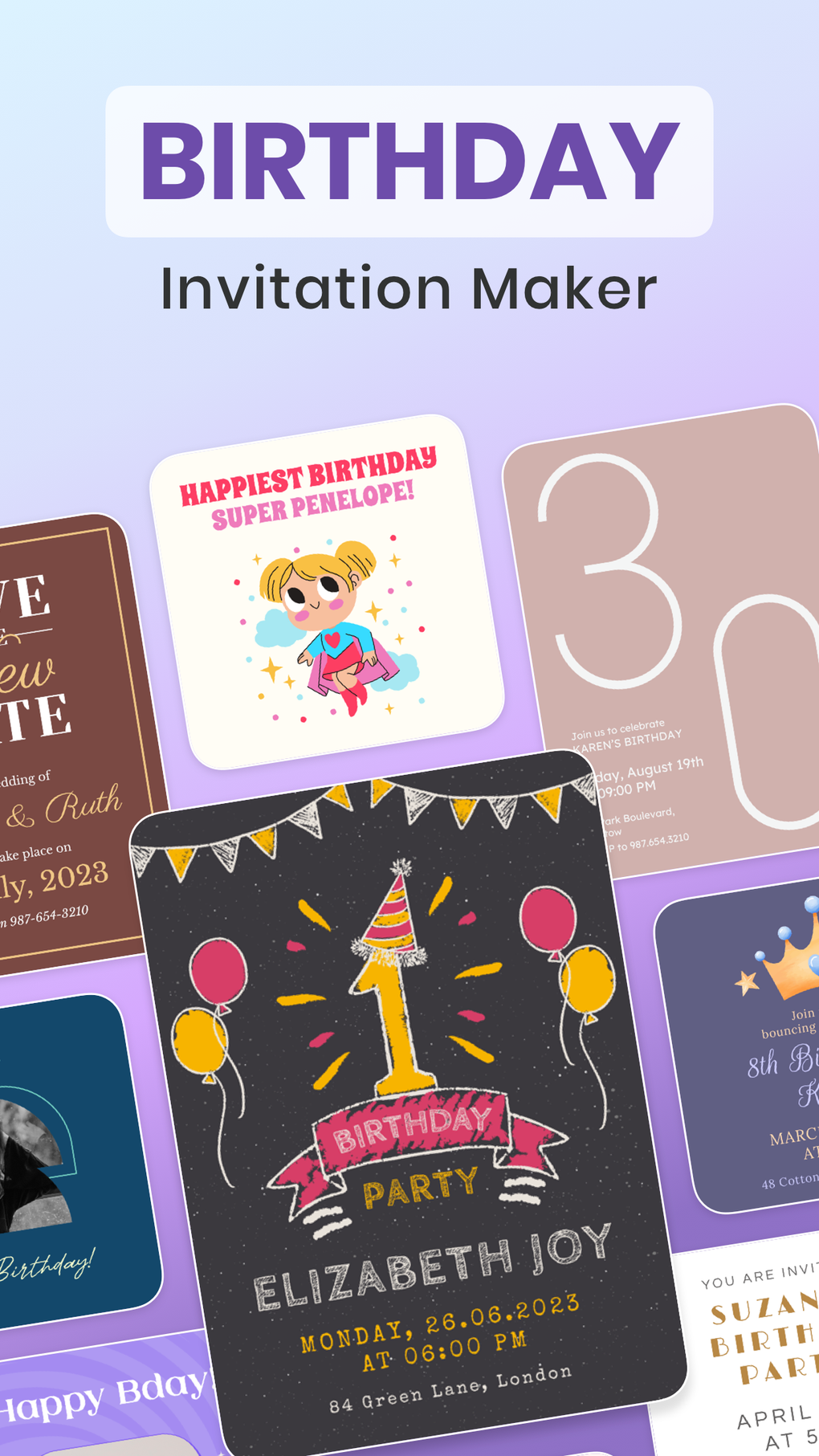 Birthday Invitation Maker para iPhone - Descargar