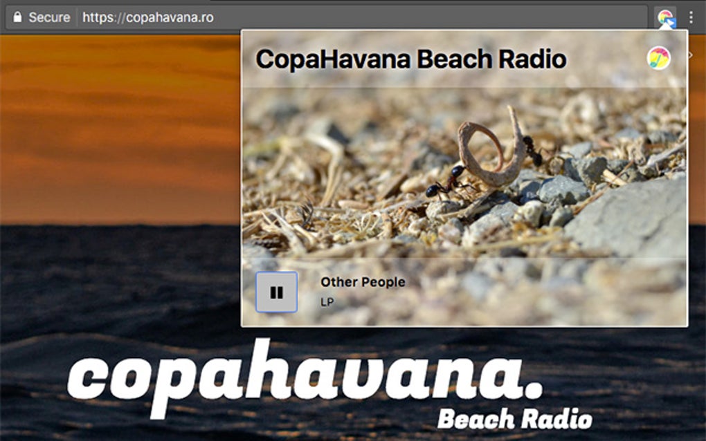 CopaHavana Beach Radio Google Chrome 용 - 확장 프로그램 다운로드