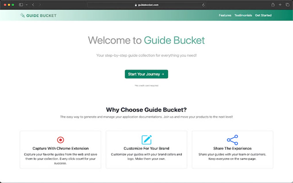 Guide Bucket for Google Chrome - Extension Download