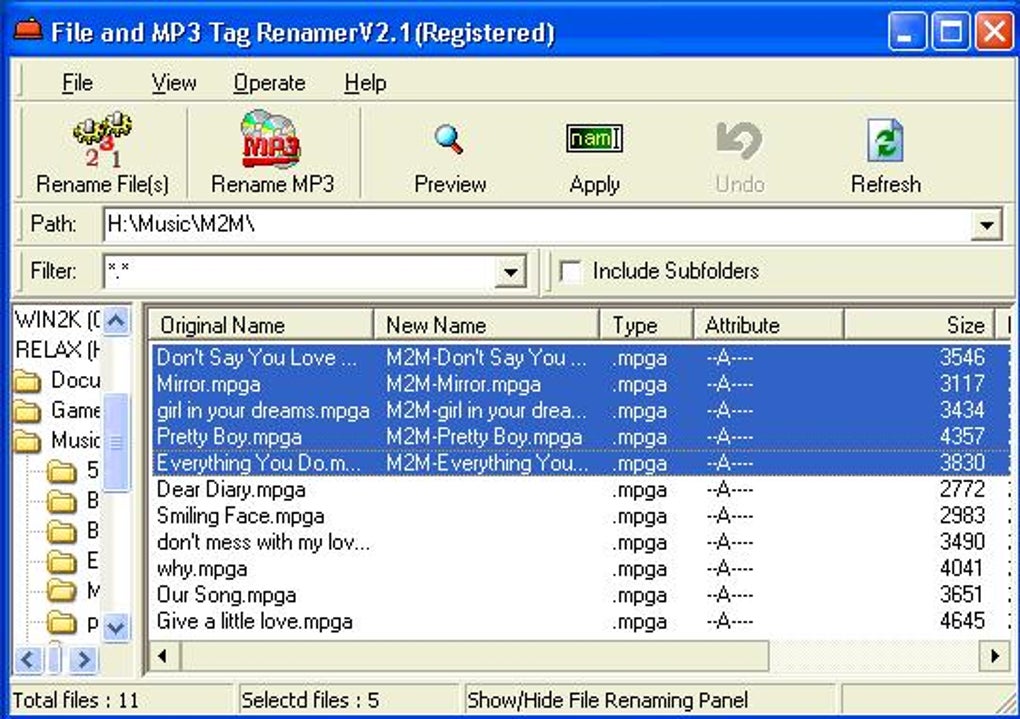 File And MP3 Tag Renamer - Download