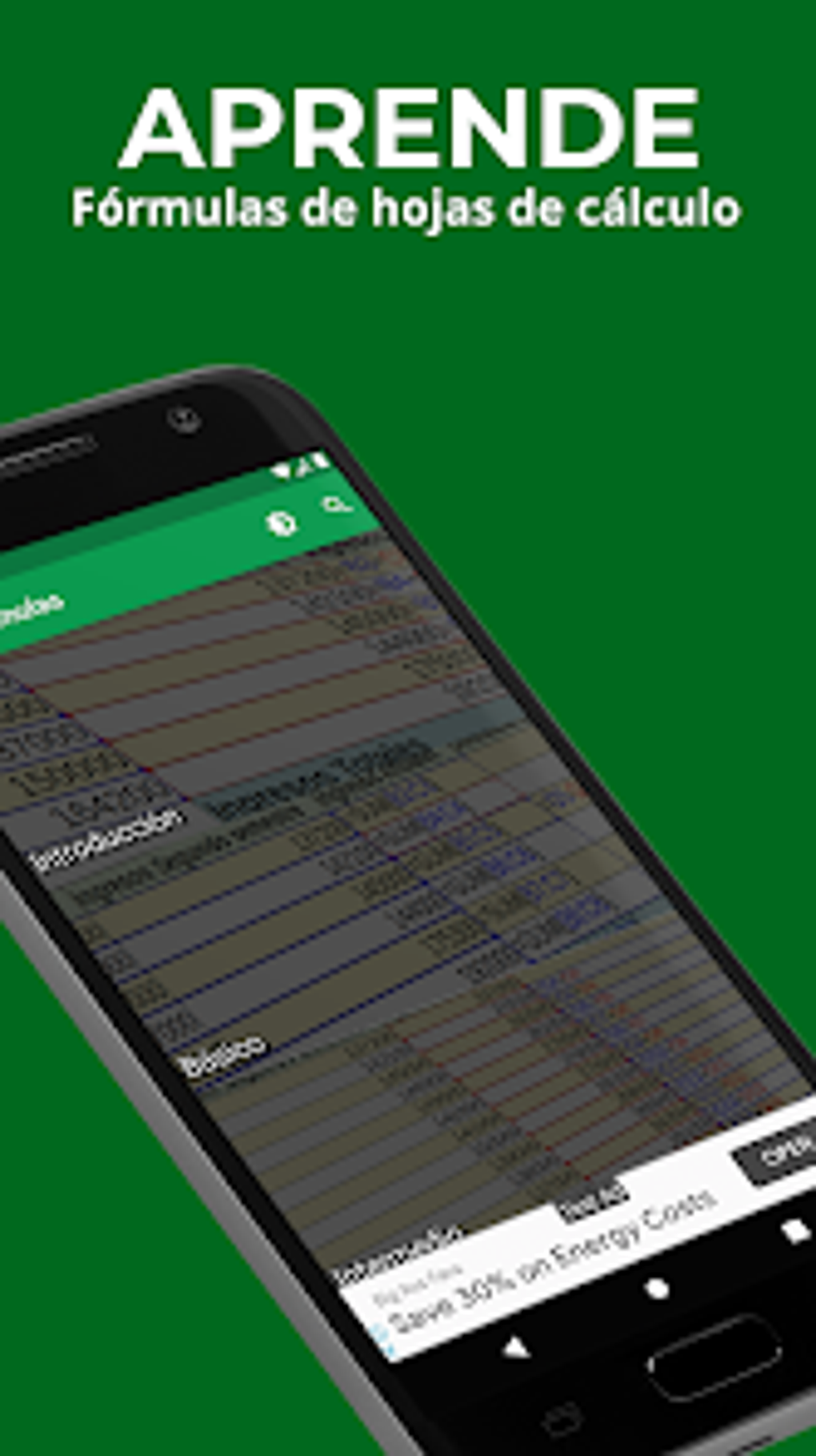 Formulas Hoja de calculo para Android - Descargar Formulas Hoja de calculo para Android - Descargar