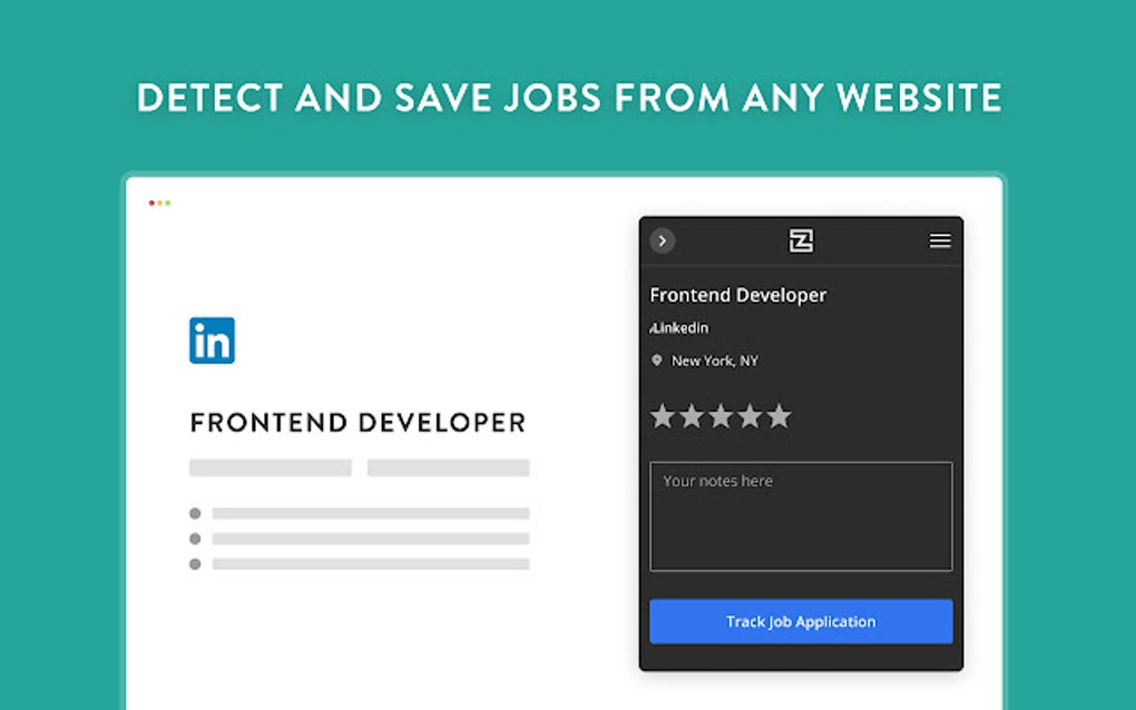 Zippia - Free Job Search Tracker para Google Chrome - Extensión Descargar