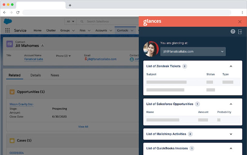 Glances - A Simplified Customer View Google Chrome için - Eklenti İndir