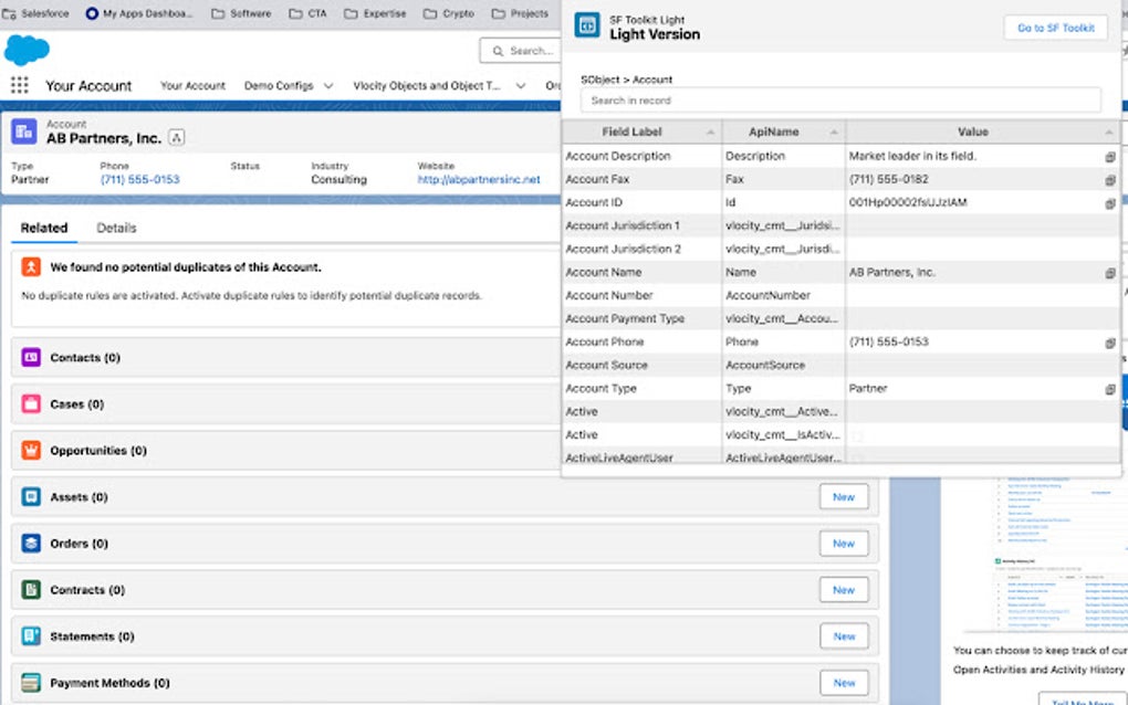 SF Toolkit Light Google Chrome 용 - 확장 프로그램 다운로드