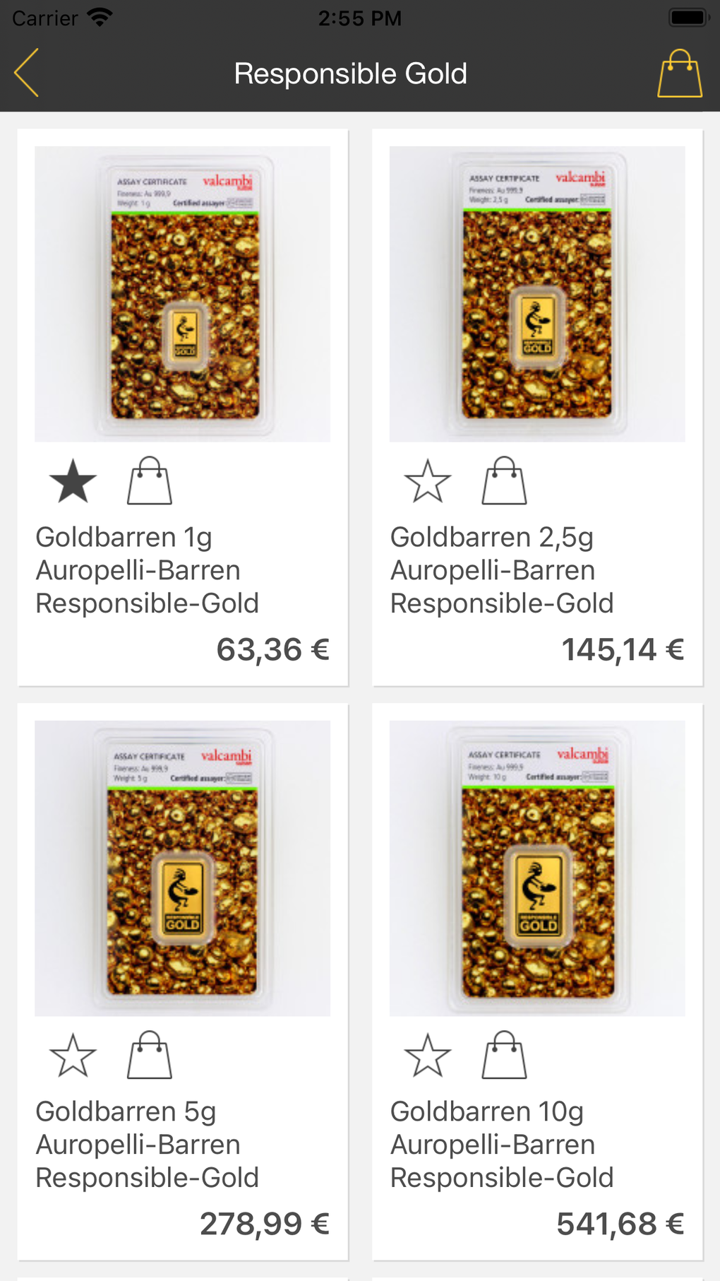 ESG Gold Shop for iPhone - Download