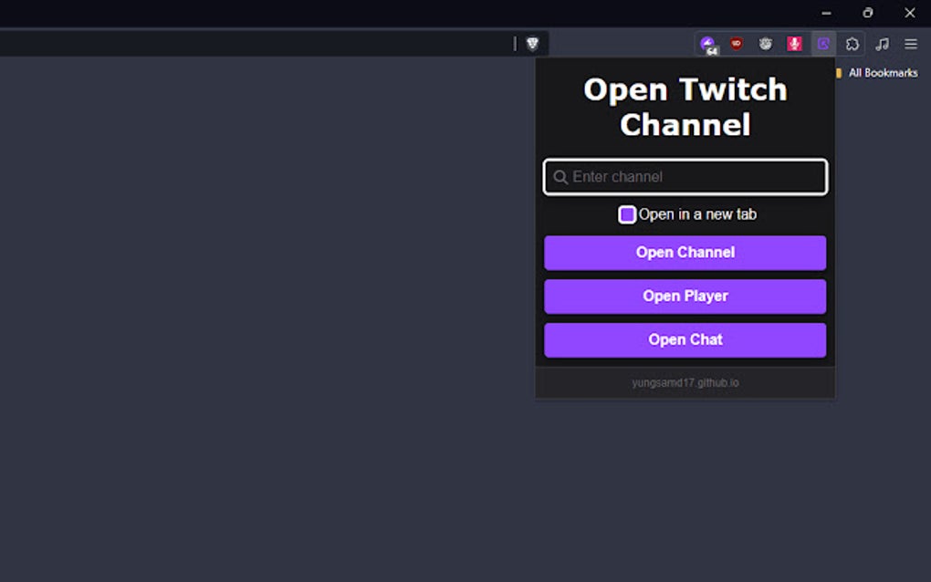 Open Twitch Channel Google Chrome 용 - 확장 프로그램 다운로드
