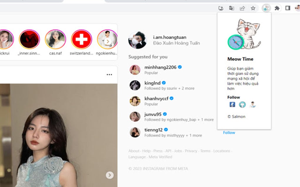 Meow Time pour Google Chrome - Extension Télécharger