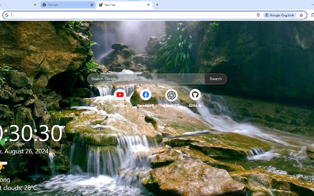 Custom Serenity Stream Background cho Google Chrome - Tiện ích mở rộng Tải về
