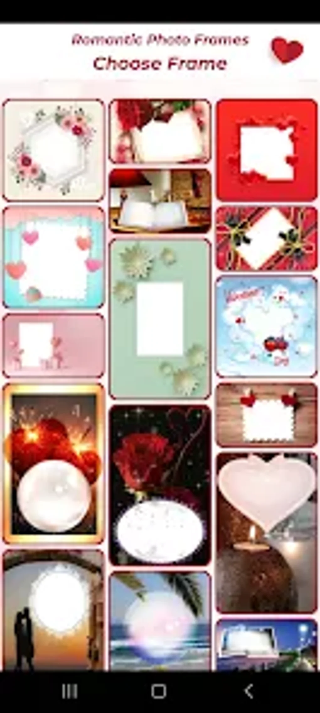 Romantic Photo Frames para Android - Descargar