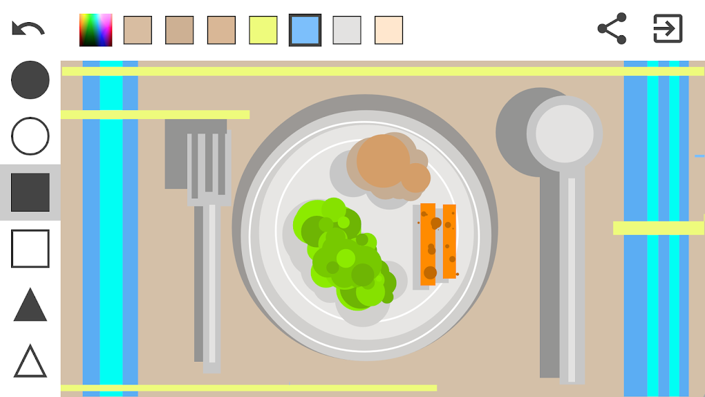Paint Shapes - Draw by layers para Android - Descargar