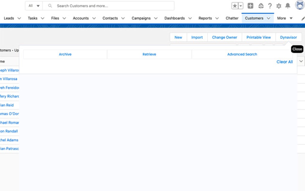 Dynavisor Salesforce Data Management para Google Chrome - Extensión Descargar