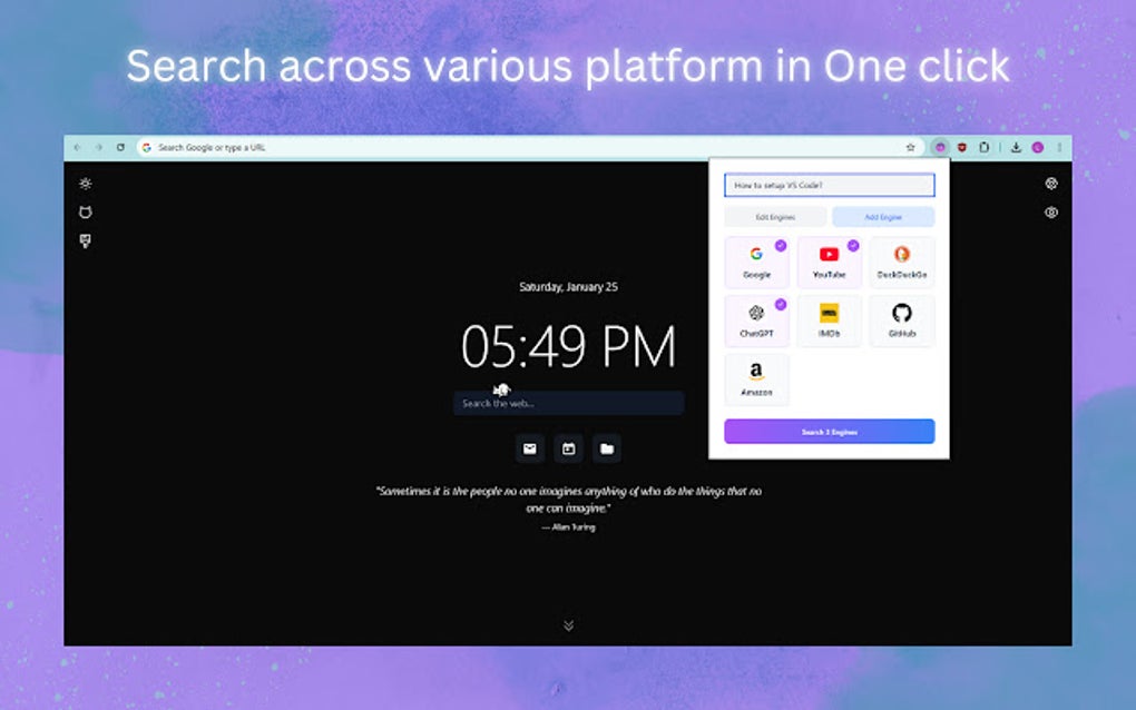 Search With: One-Click MultiSearch | Better Extensions for Google Chrome - Extension Download