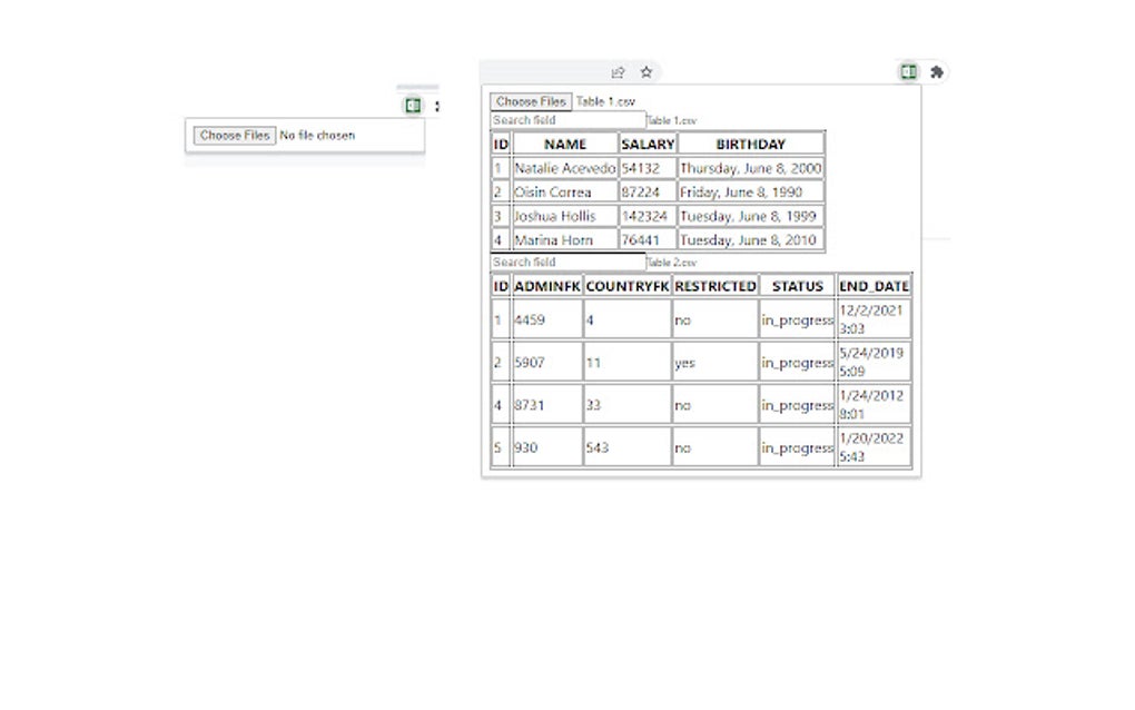 View Tables for Google Chrome - Extension Download View Tables for Google Chrome - Extension Download