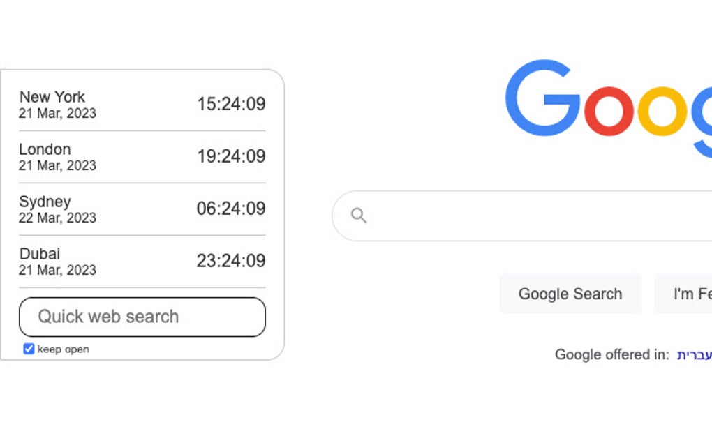 World Clock per Google Chrome - Estensione Download