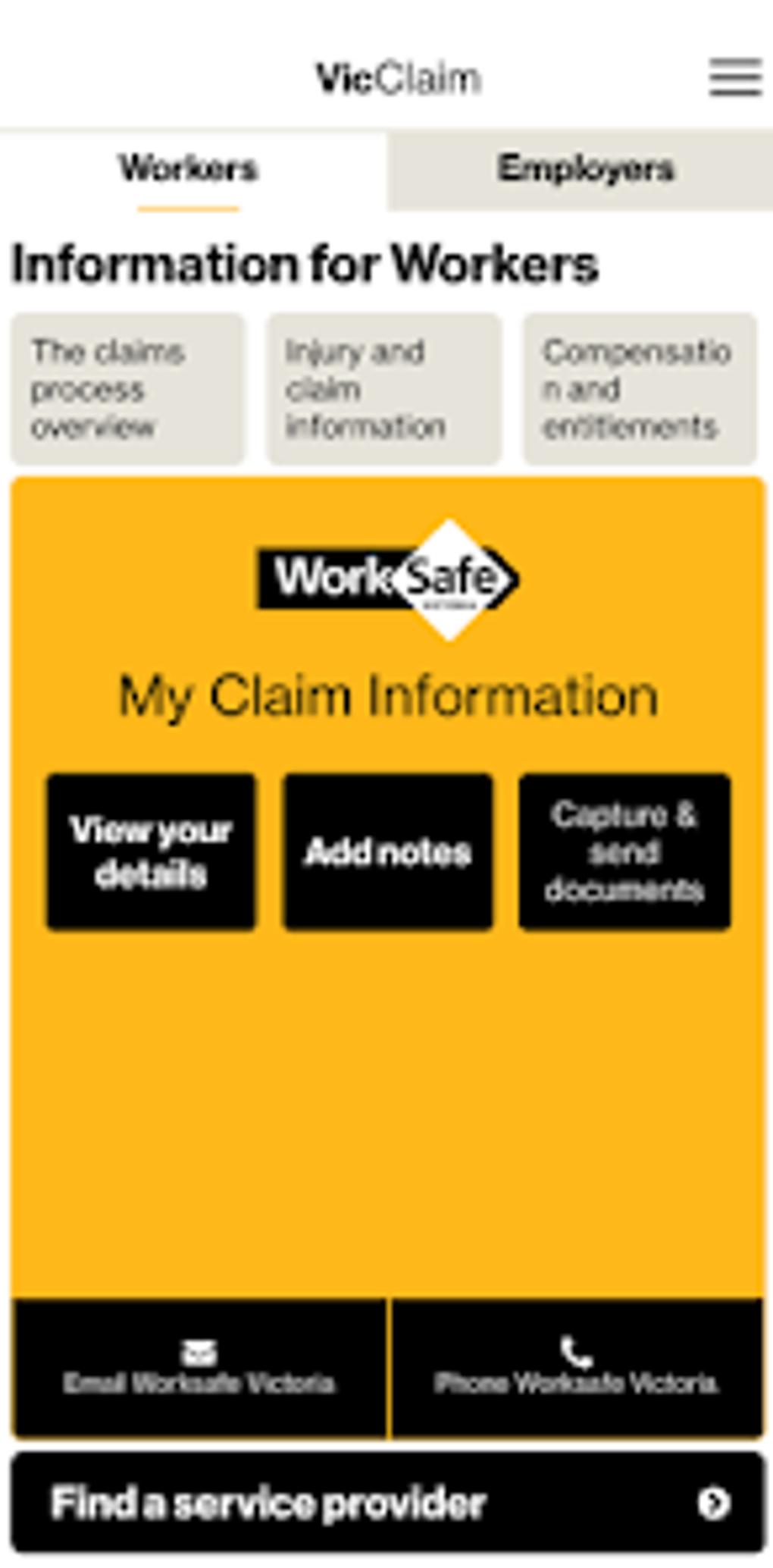 VicClaim para Android - Descargar
