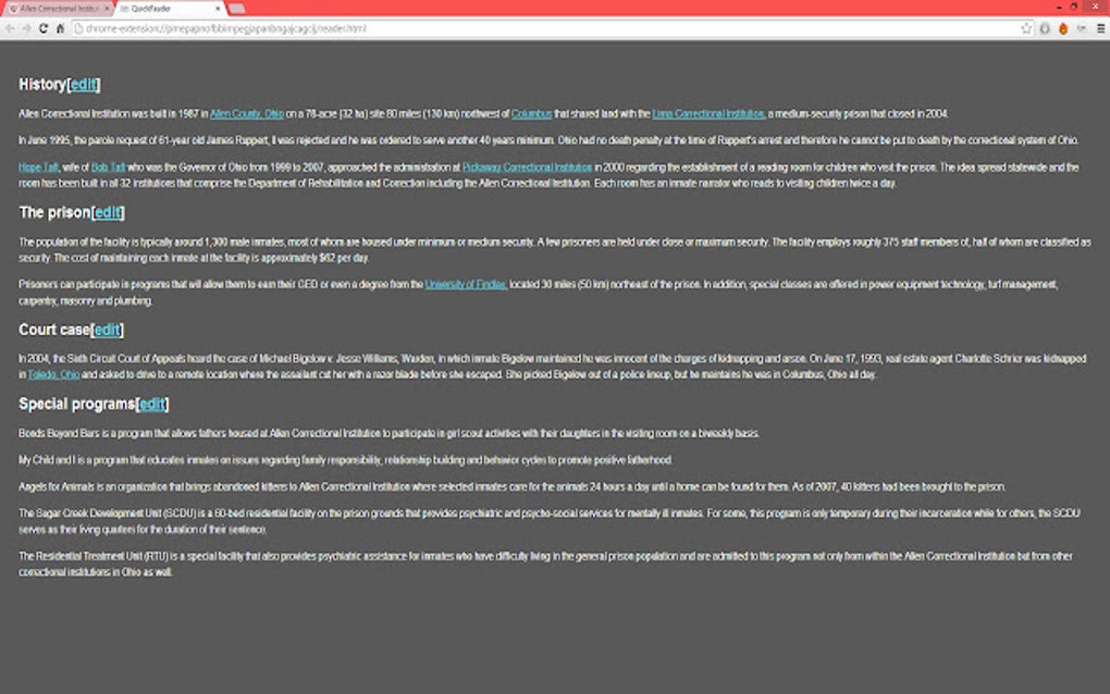 QuickReader for Google Chrome - Extension Download