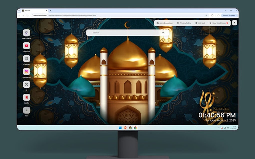 Ramadan Wallpaper สำหรับ Google Chrome - ส่วนขยาย ดาวน์โหลด