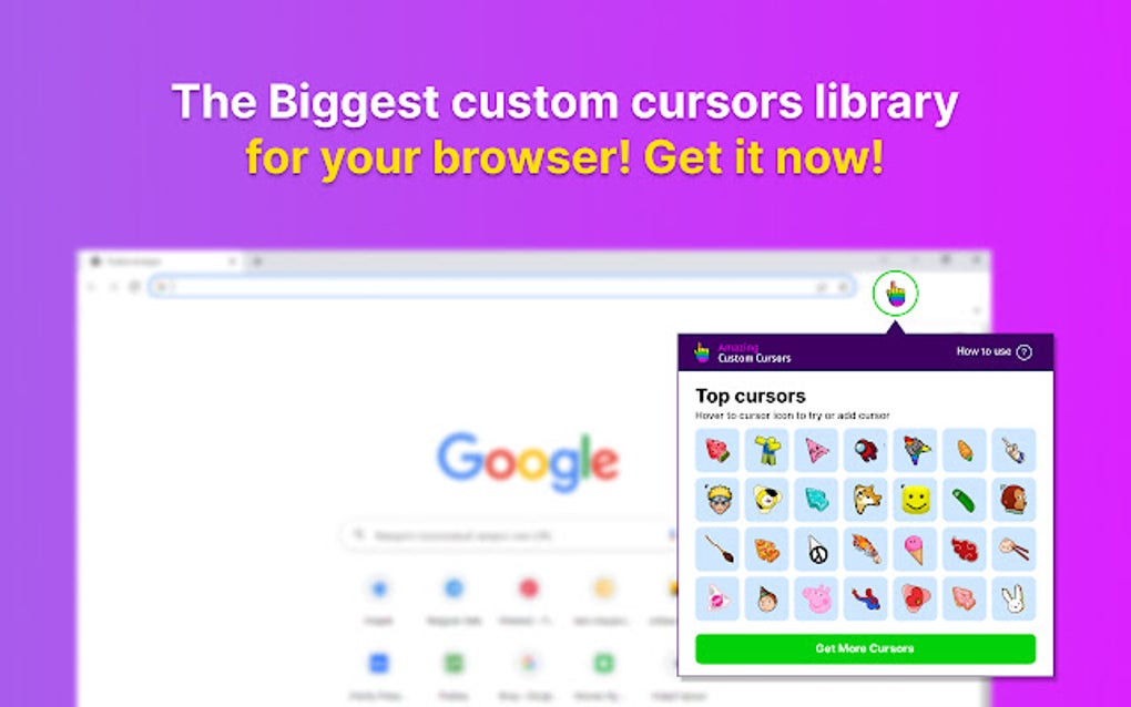 Amazing Custom Cursors Google Chrome 용 - 확장 프로그램 다운로드